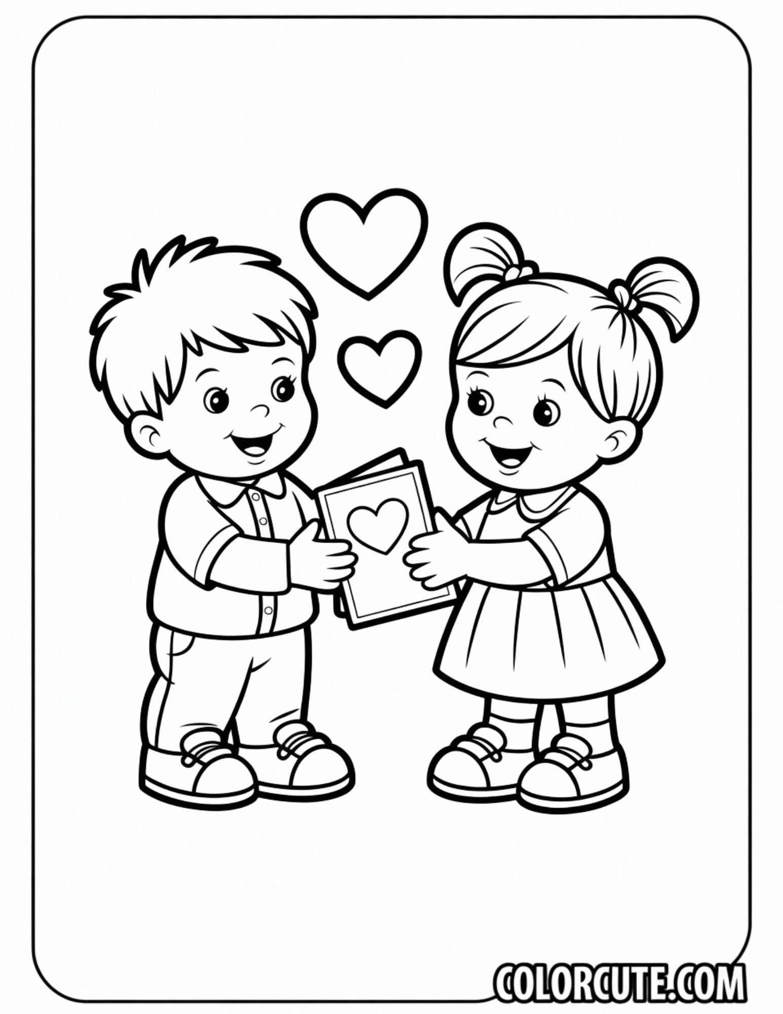 Kindergarten Valentine Coloring Pages | Free PDF Printables – Color ...