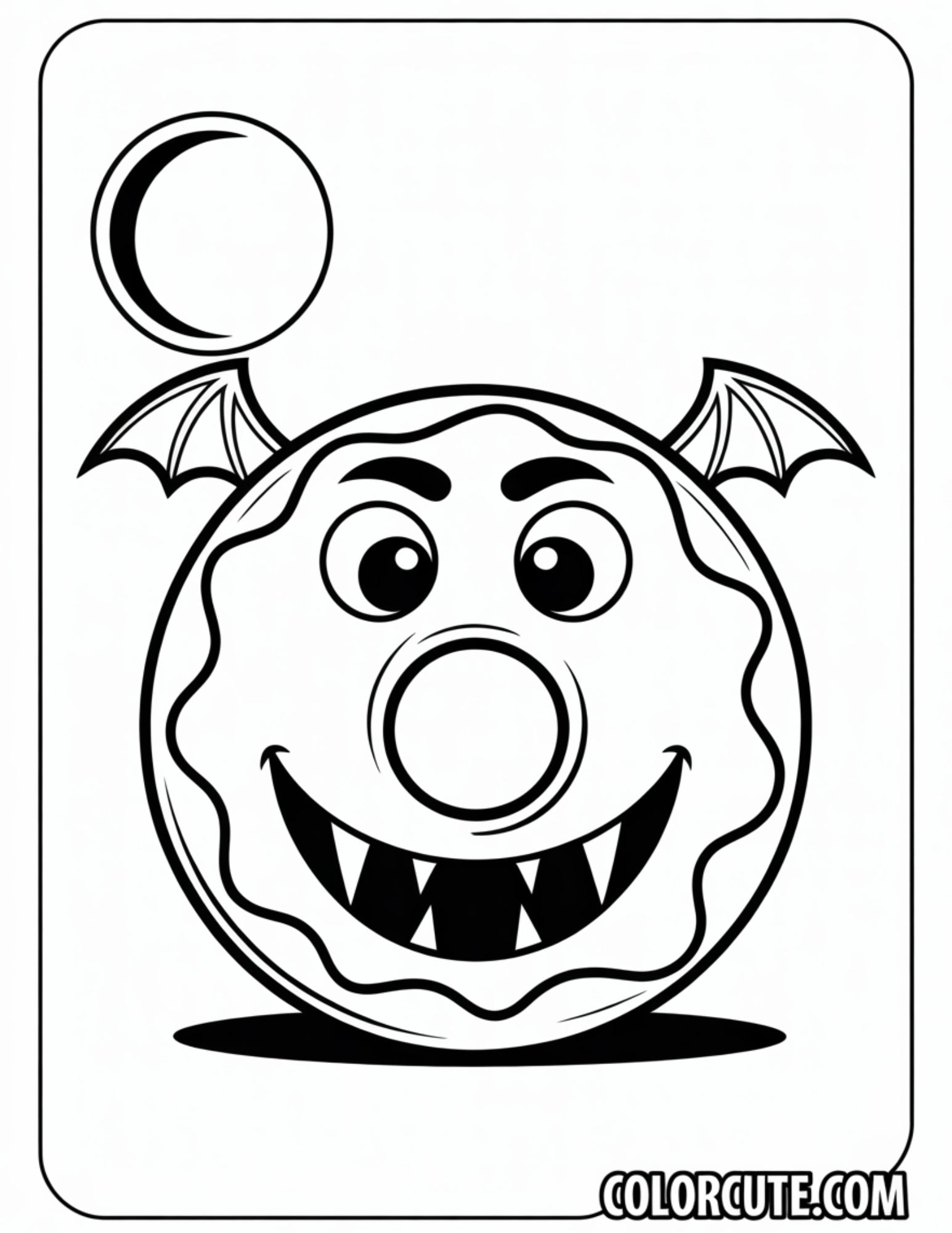 Halloween Donut Coloring Pages Free Printable – Color Cute - Free ...