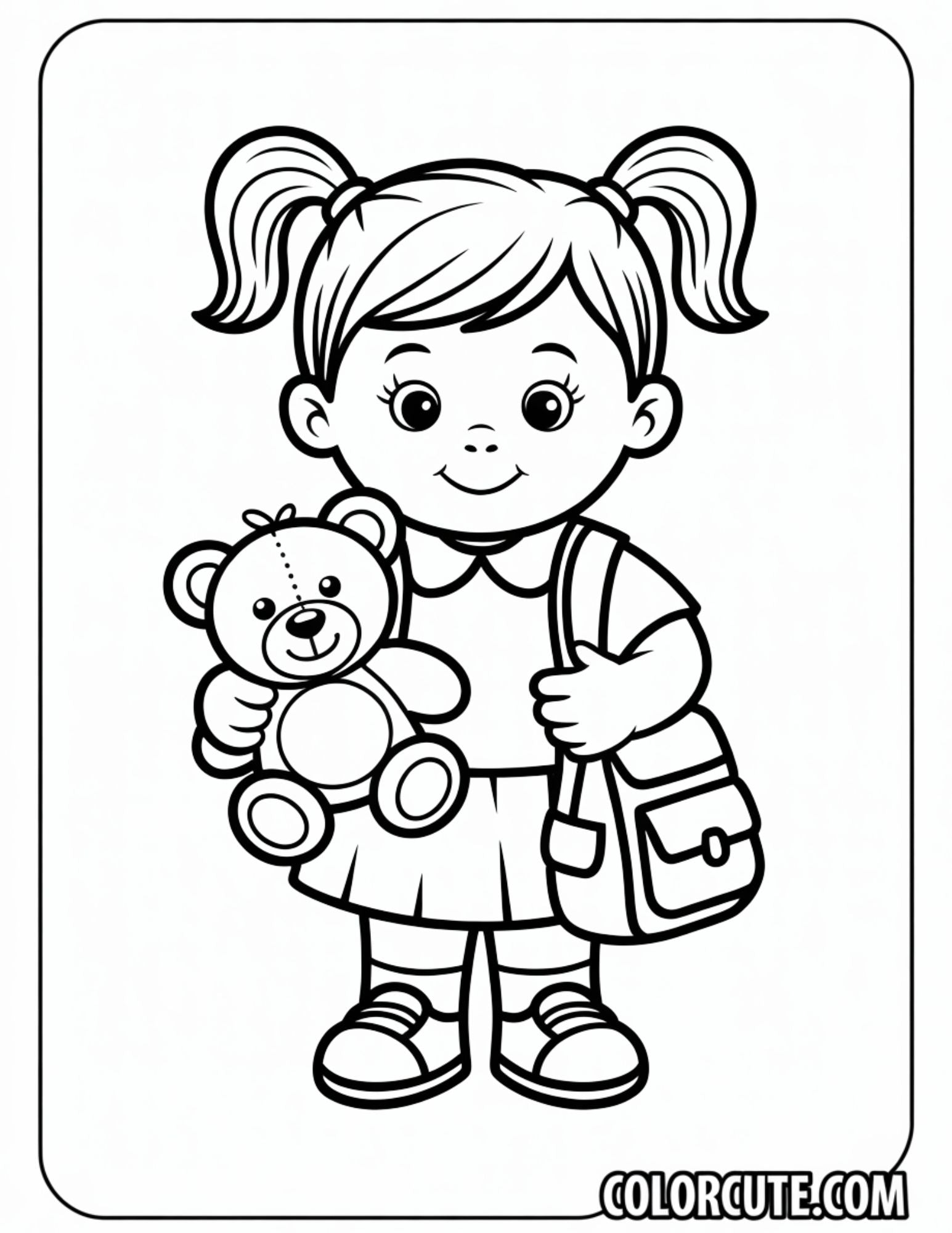 Preschool Back to School Coloring Pages | Free PDF Printables – Color ...