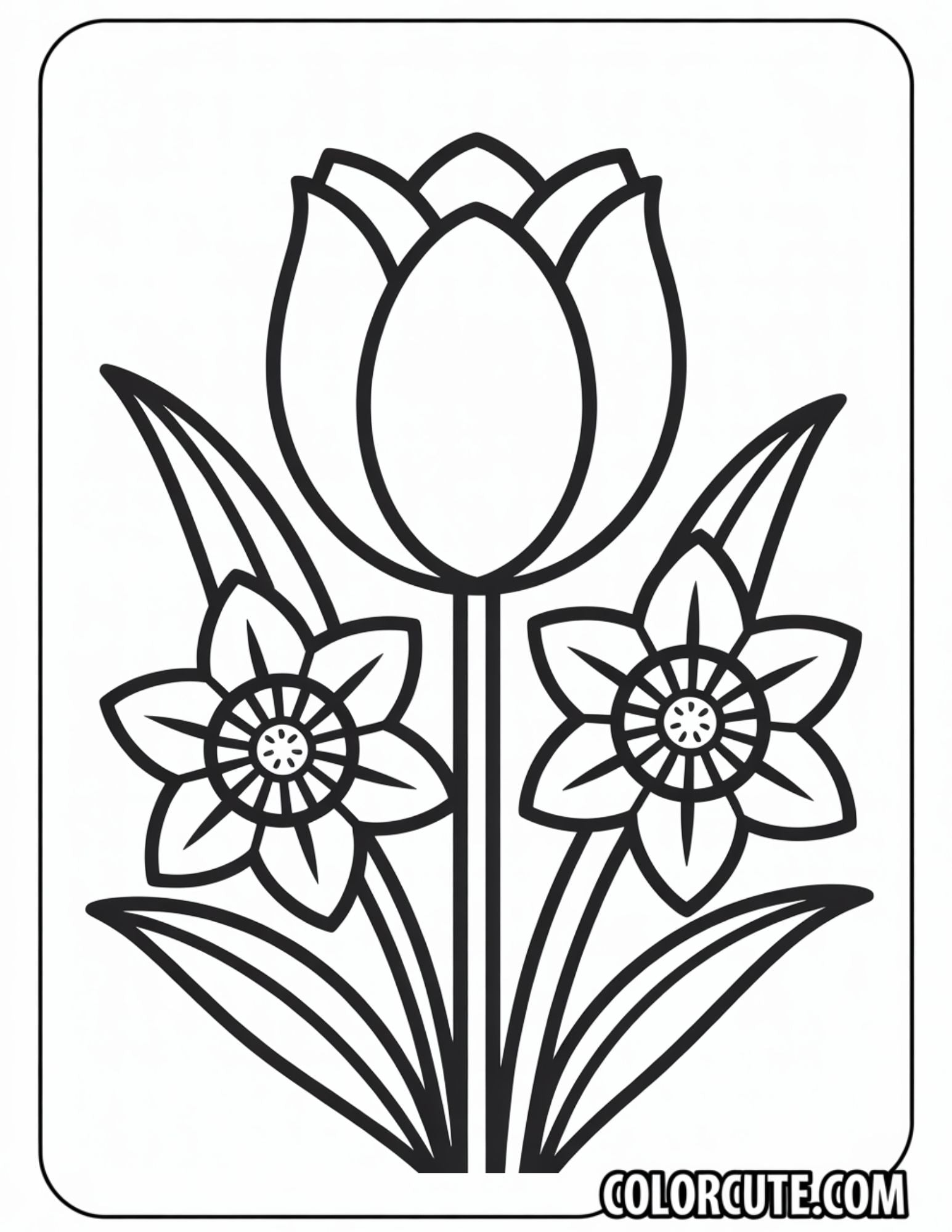 Happy Spring Coloring Pages Free PDF Printables – Color Cute - Free ...