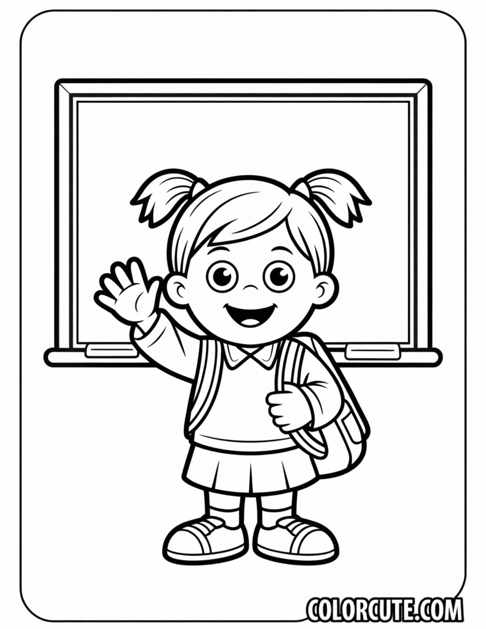 Fun Back to School Coloring Pages | Free PDF Printables – Color Cute ...
