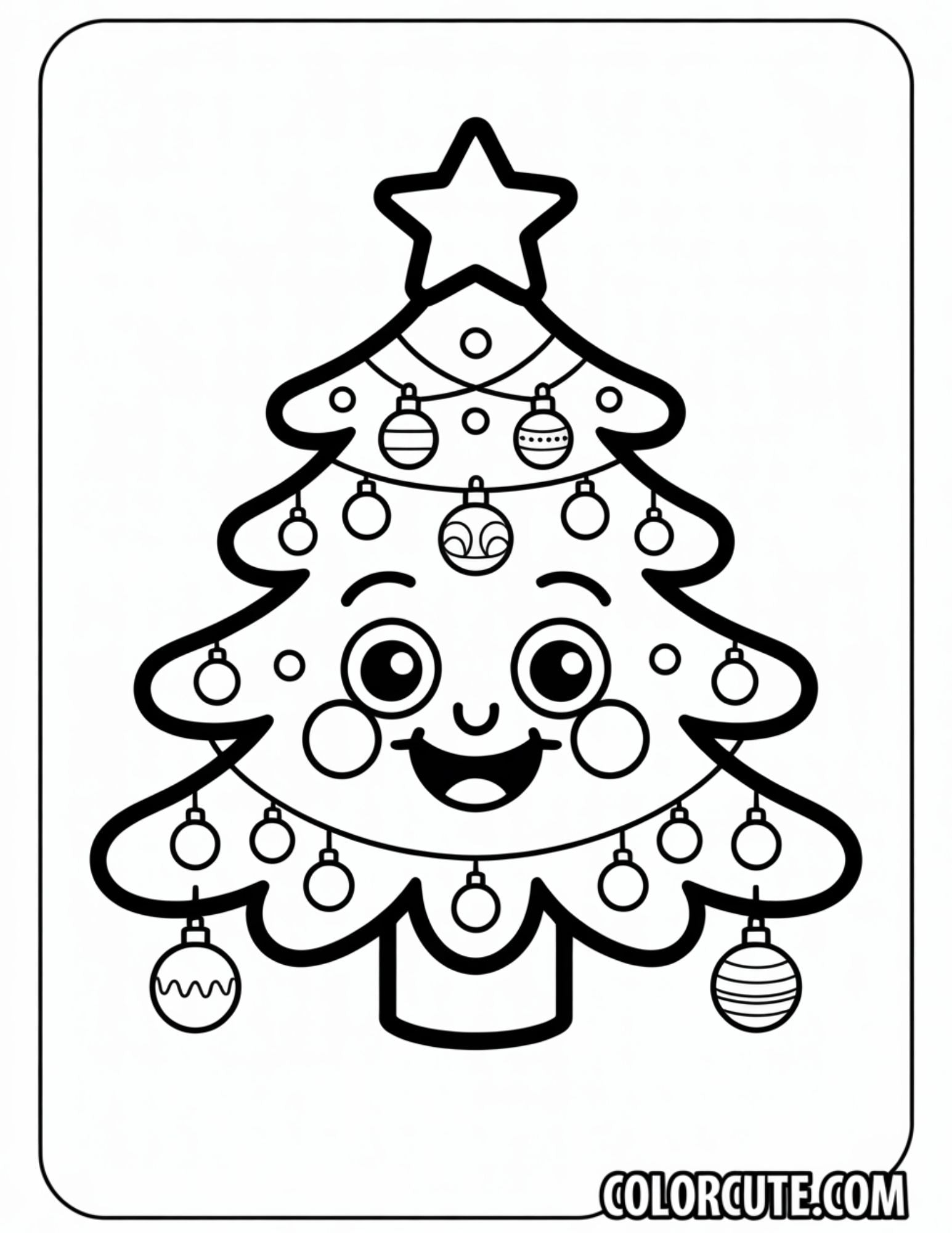 Christmas Bold and Easy Coloring Pages | Free PDF Printables – Color ...