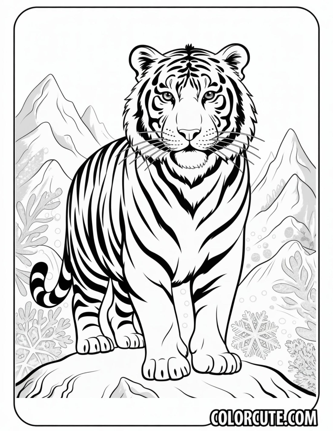 Adult Tiger Coloring Pages | Free PDF Printables – Color Cute - Free ...