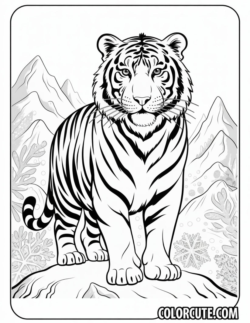 Adult Tiger Coloring Pages | Free PDF Printables – Color Cute - Free ...