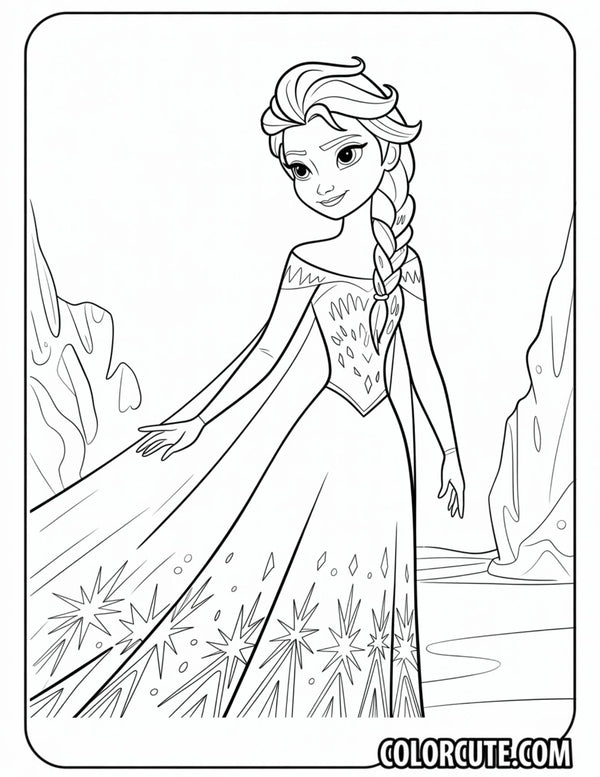 Elsa Coloring Pages | Free PDF Printables – Color Cute - Free Coloring ...