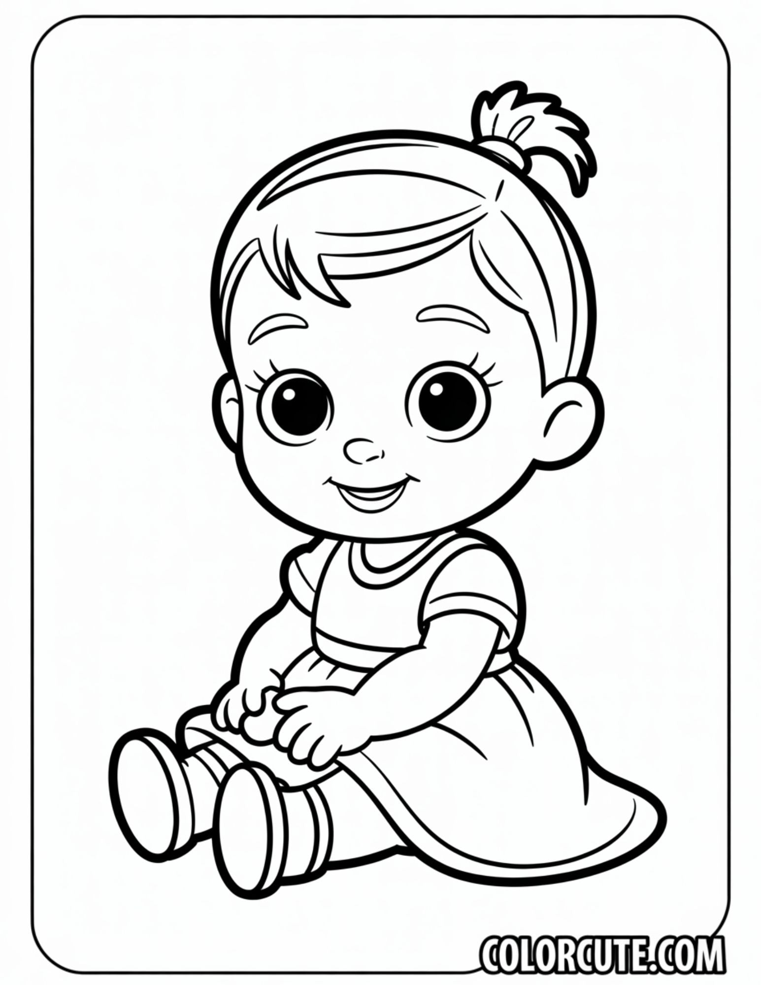 Toddler Tiana Coloring Pages | Free PDF Printables – Color Cute - Free ...