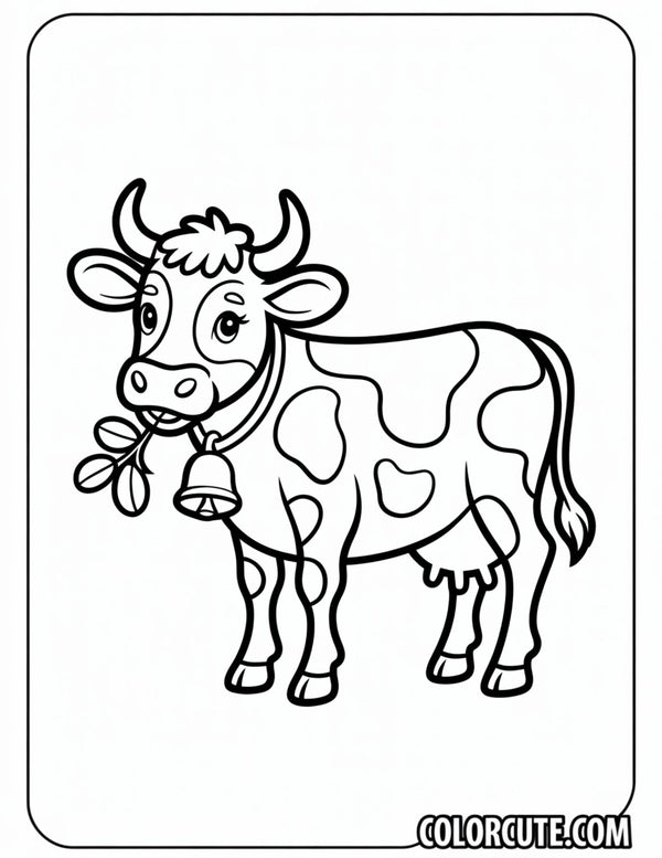 Dairy Cow Coloring Pages | Free PDF Printables – Color Cute - Free ...