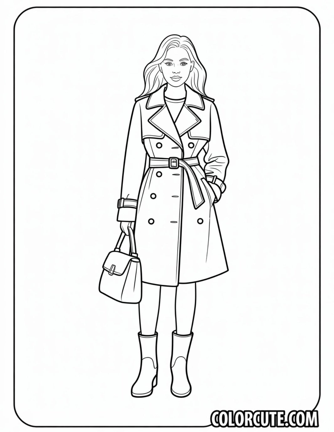 24+ Free Fashion Girl Coloring Pages - Style & Design PDF Printables ...