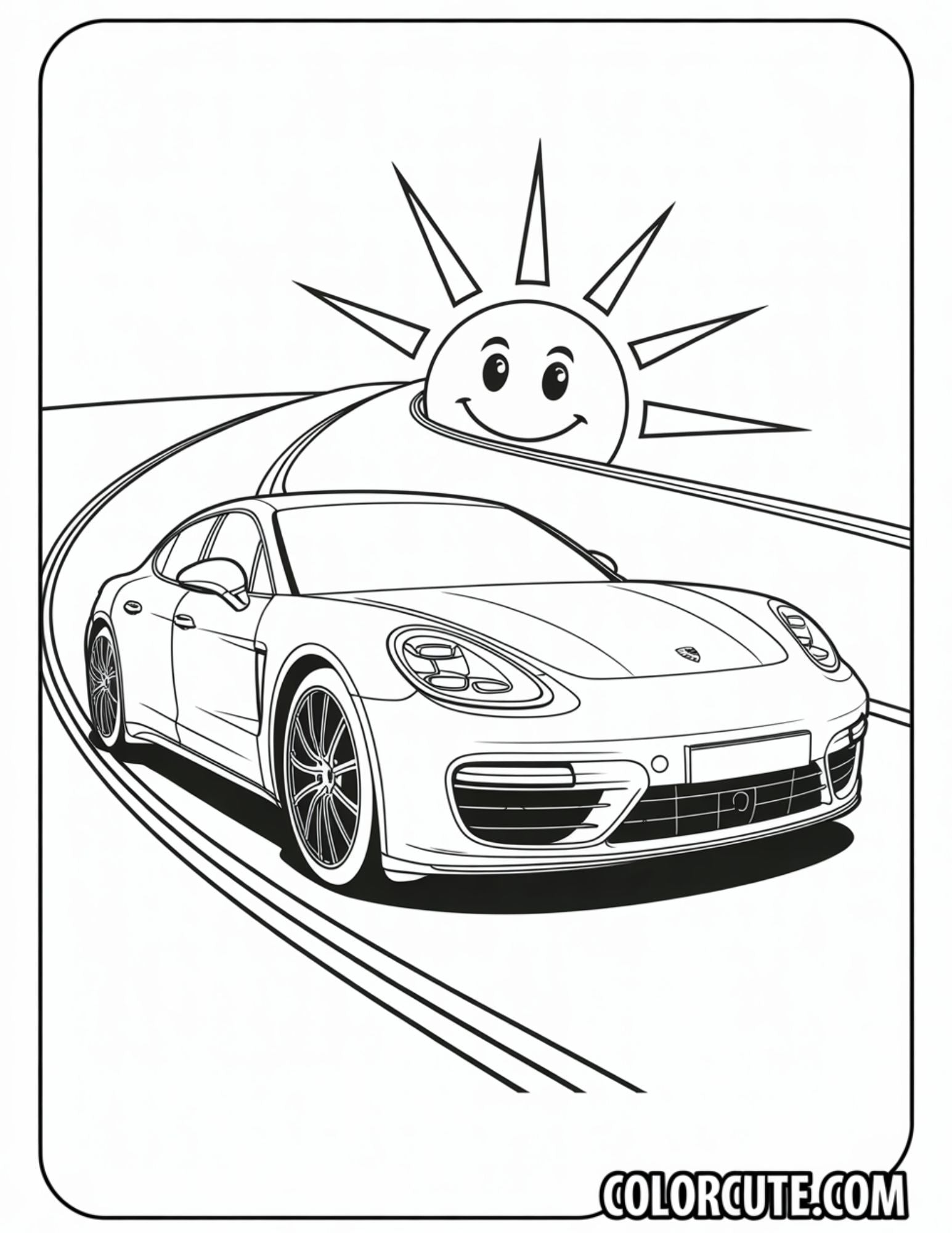25+ Free Porsche Coloring Pages - Luxury Sports Car PDF Printables ...