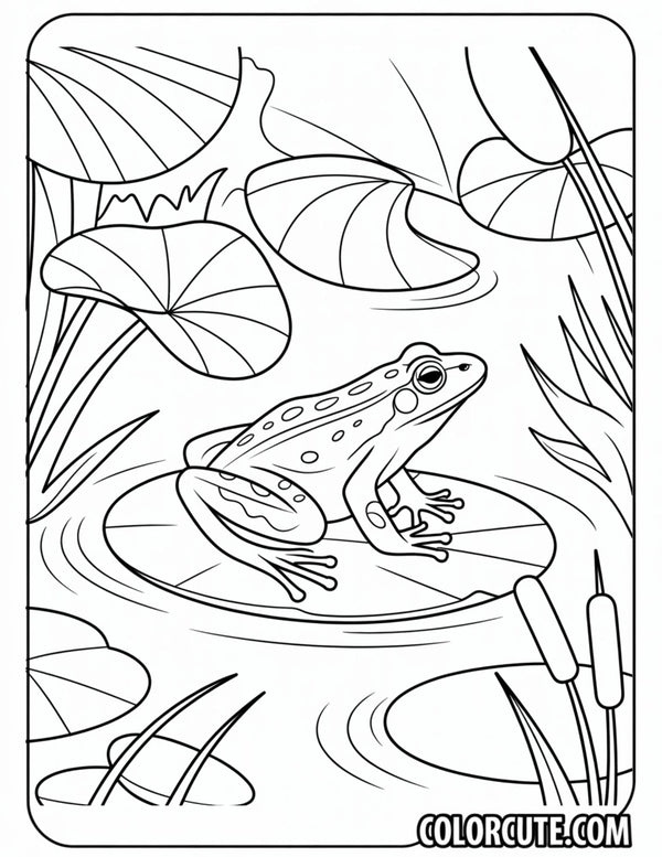 Rainforest Frog Coloring Pages | Free PDF Printables – Color Cute ...