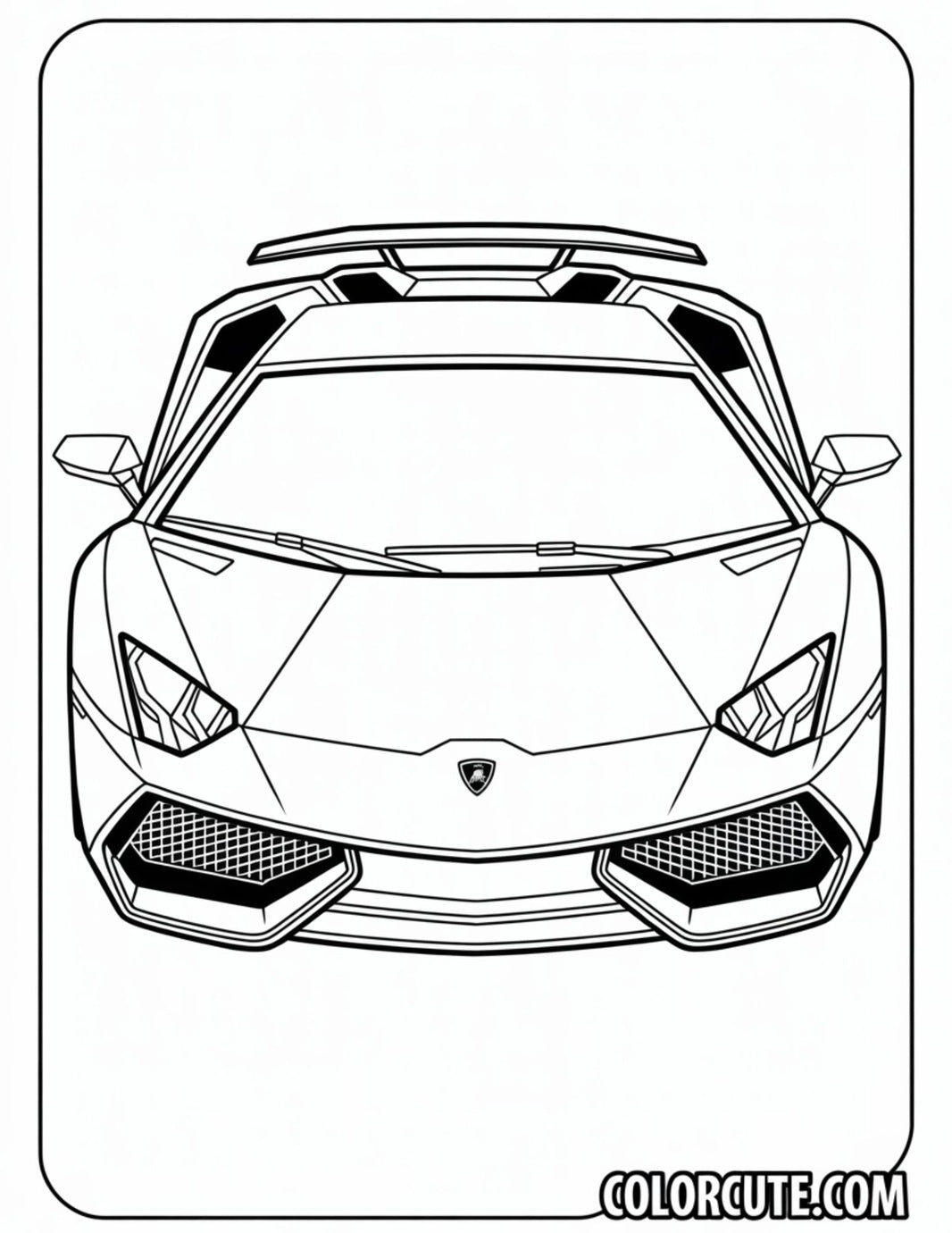 26+ Free Lamborghini Coloring Pages - Supercar Sports Car PDF ...