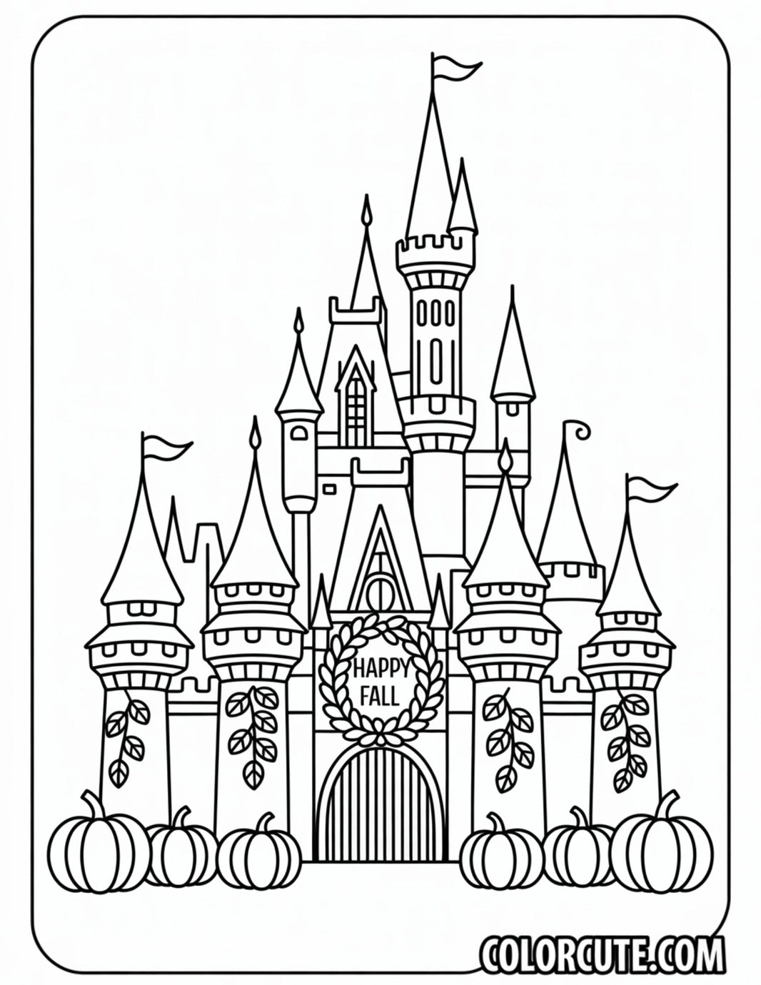 27+ Free Disney Castle Coloring Pages - Magic Kingdom PDF Printables ...