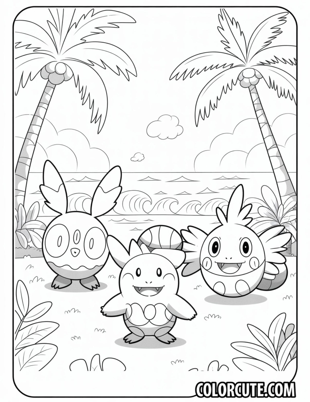 Gengar Coloring Pages | Free PDF Printables – Color Cute - Free ...