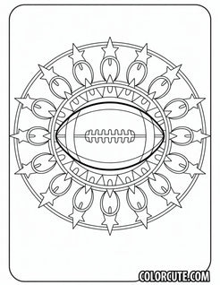 Mandala Football Coloring Pages | Free PDF Printables – Color Cute ...
