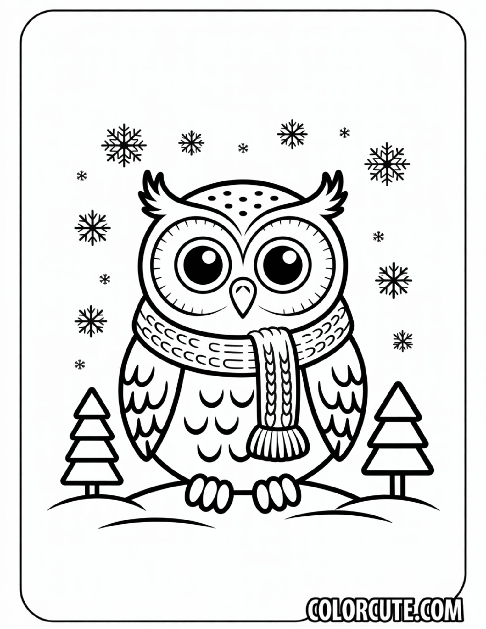 28+ Free Owl Coloring Pages - Wise Bird PDF Printables – Color Cute ...