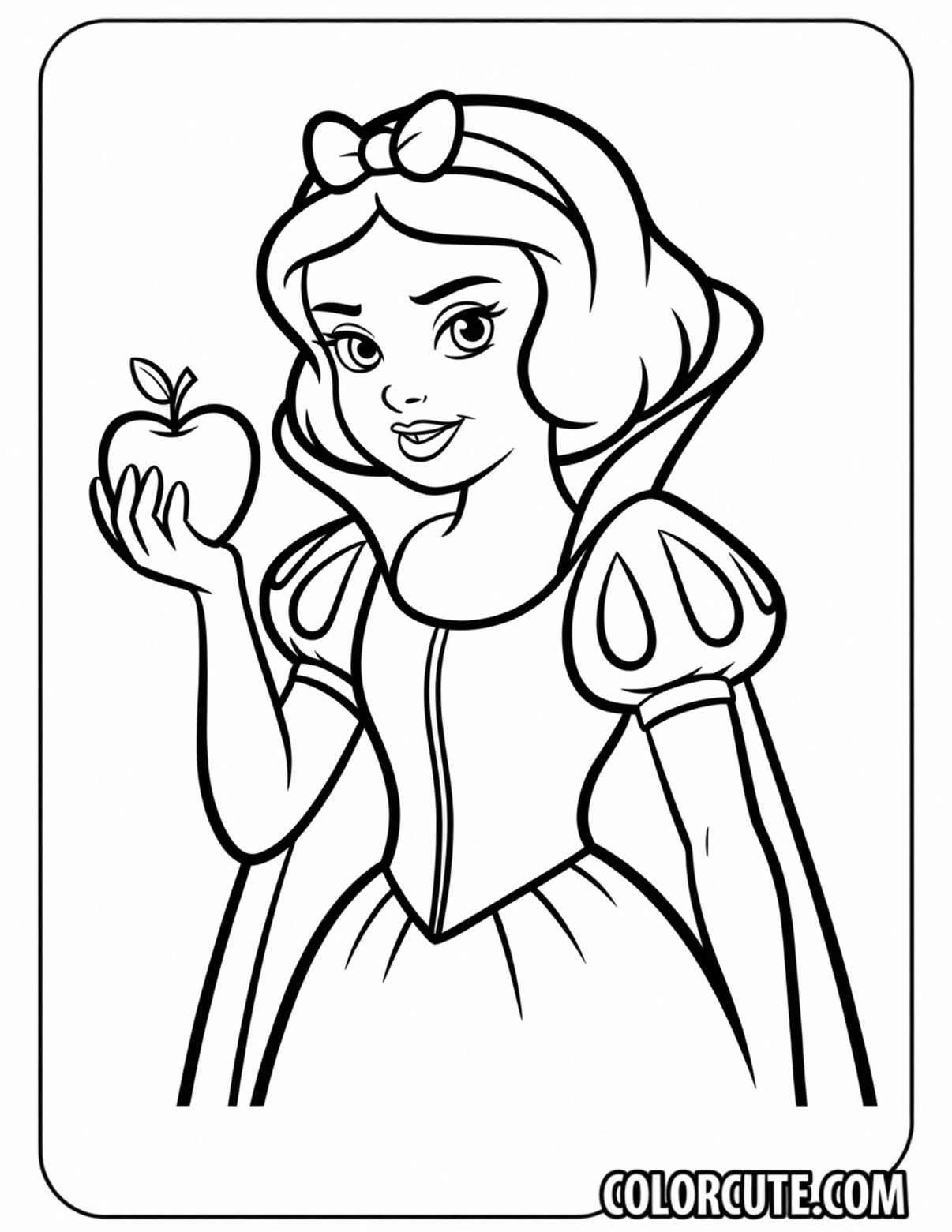 Snow White Witch Coloring Page | Free PDF Printables – Color Cute ...