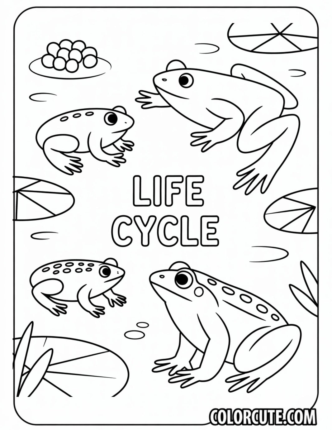 25+ Free Frog Coloring Pages - PDF Printables – Color Cute - Free ...
