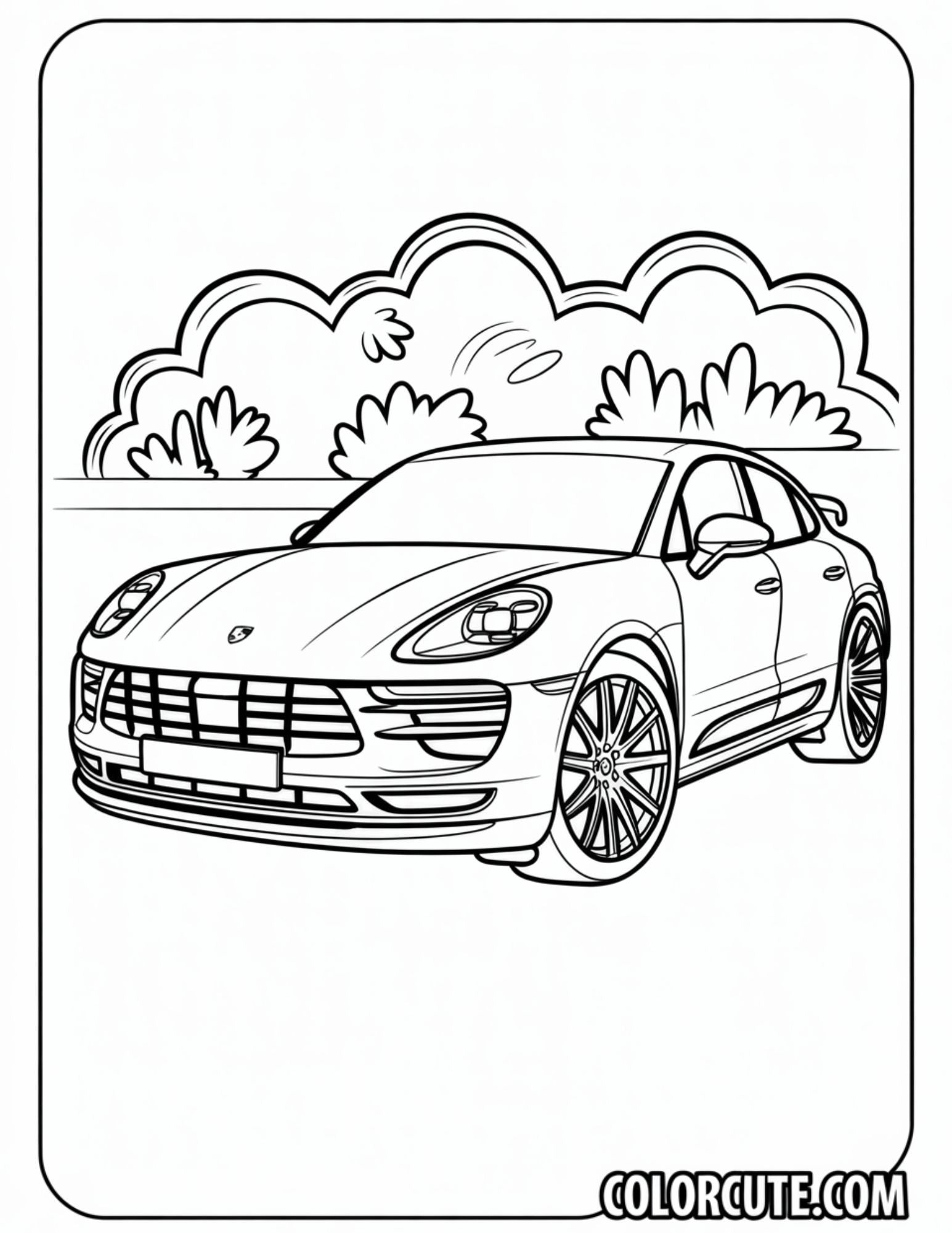 25+ Free Porsche Coloring Pages - Luxury Sports Car PDF Printables ...