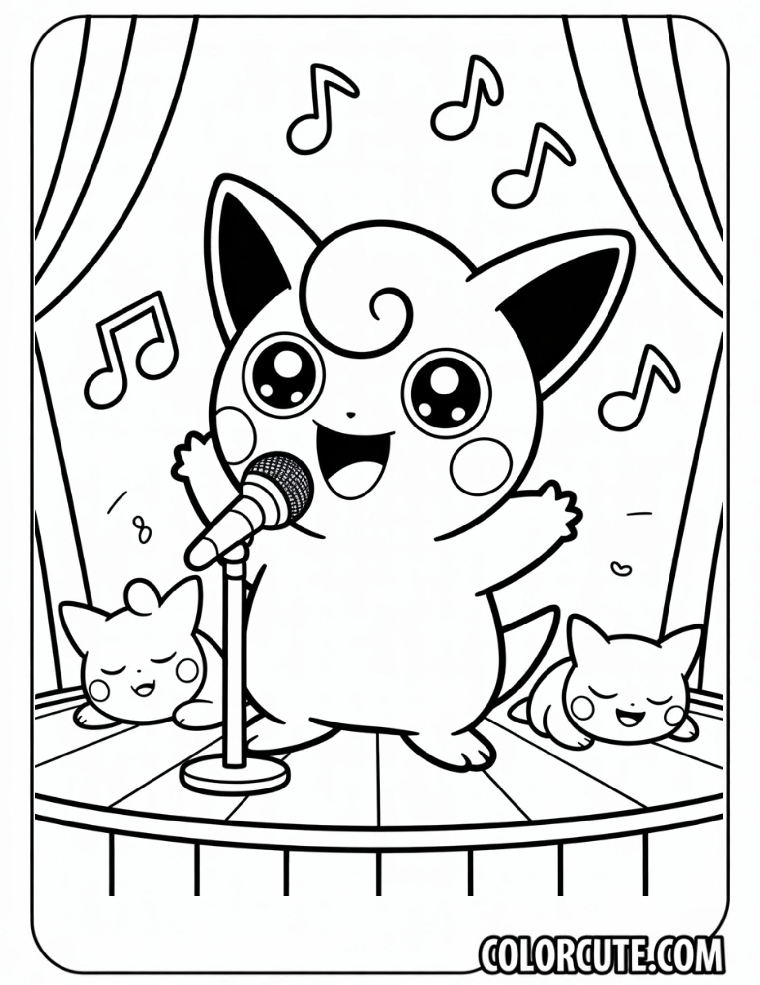 Jigglypuff Coloring Pages | Free PDF Printables – Color Cute - Free ...