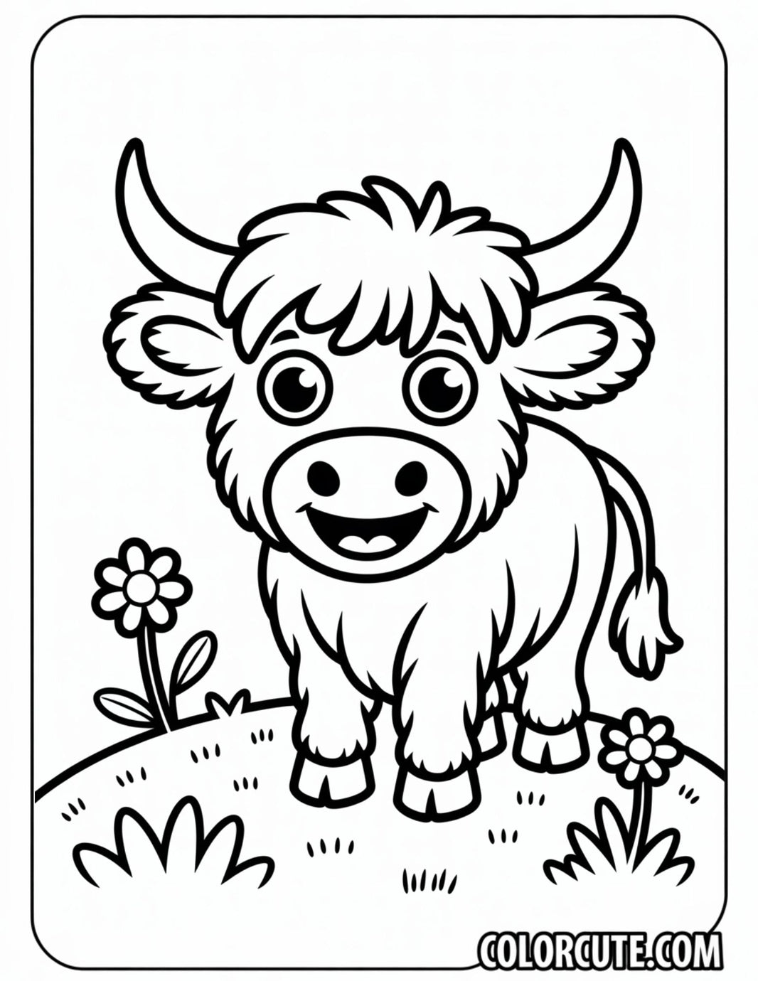 16+ Free Highland Cow Coloring Pages - Farm Animal PDF Printables ...