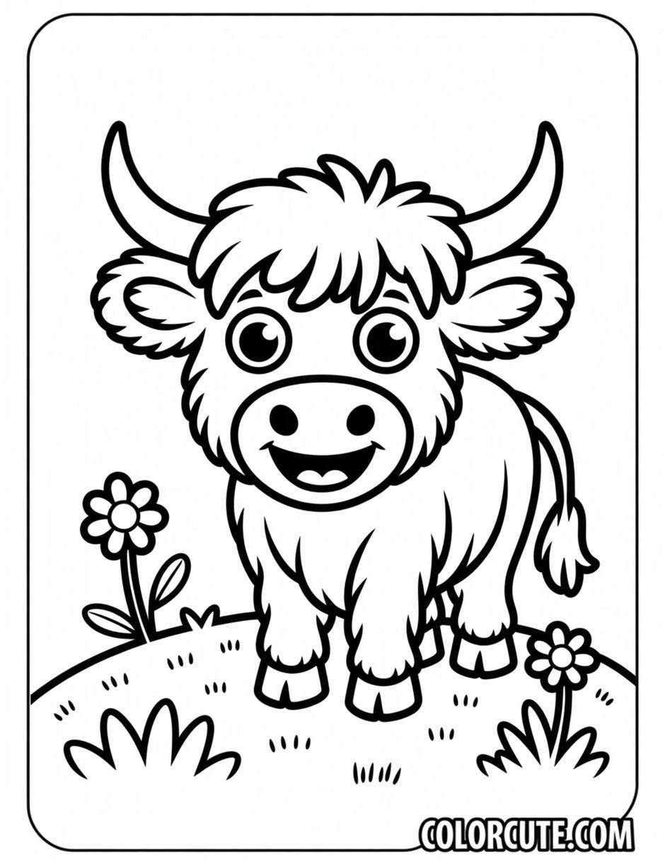16+ Free Highland Cow Coloring Pages - Farm Animal PDF Printables ...