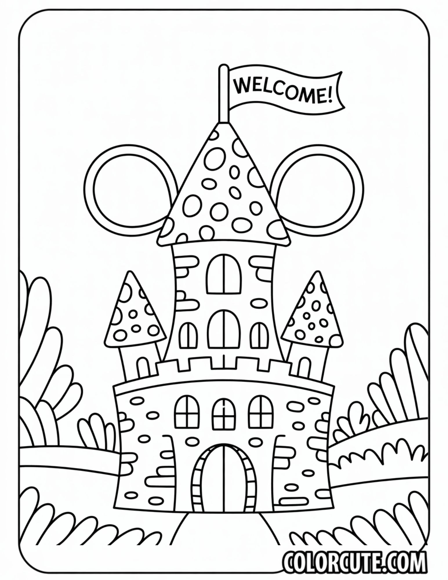 27+ Free Disney Castle Coloring Pages - Magic Kingdom PDF Printables ...
