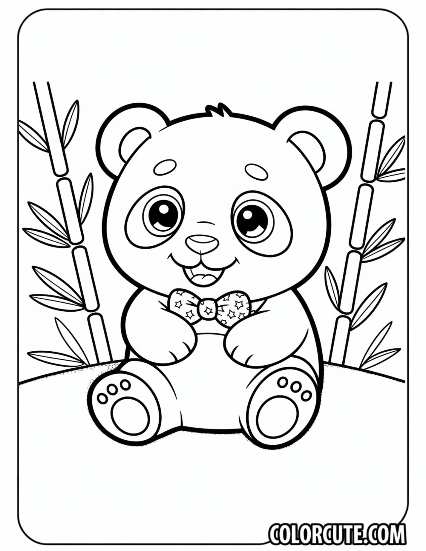 Chubby Panda Coloring Pages | Free PDF Printables – Color Cute - Free ...