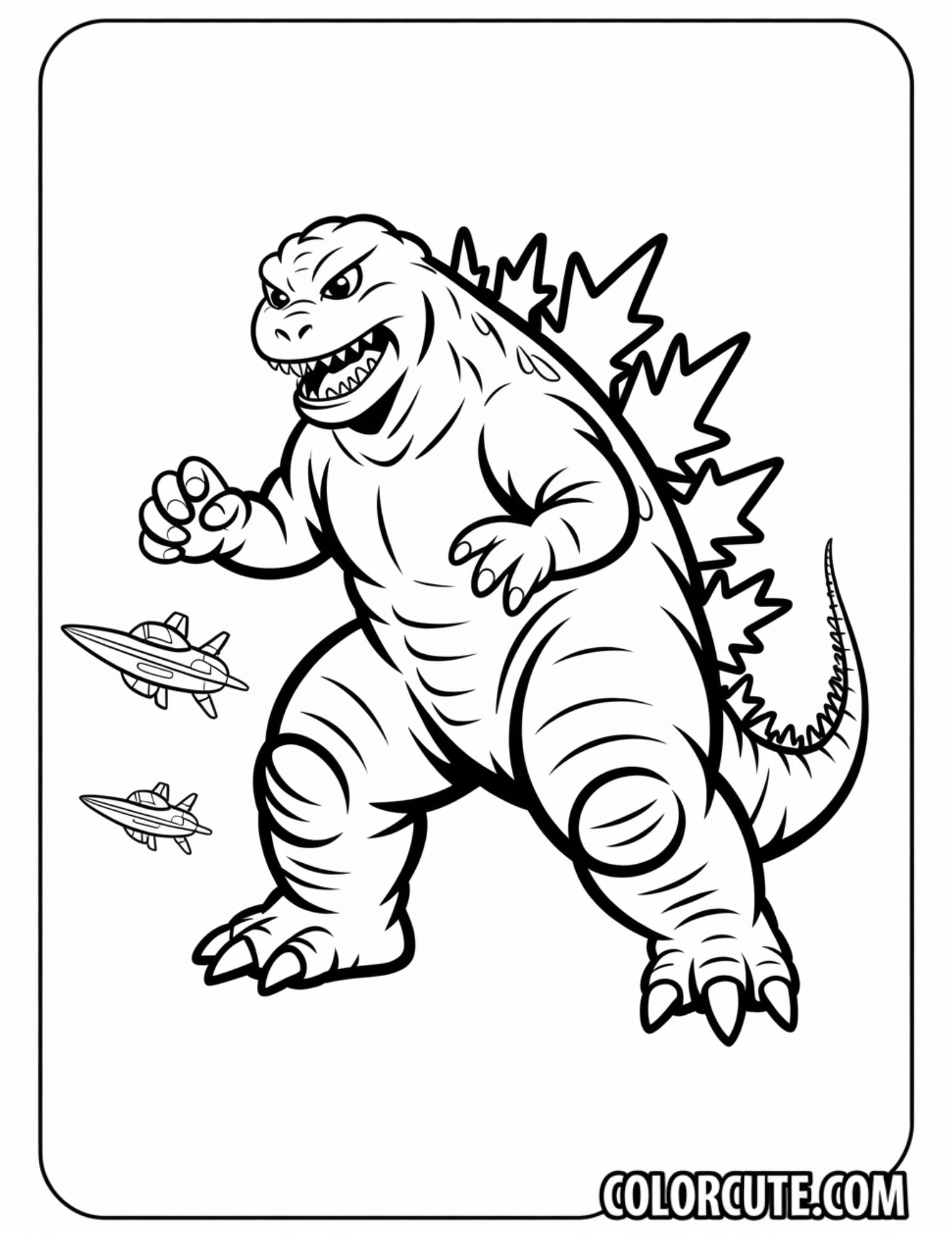 25+ Free Godzilla Coloring Pages - Kaiju Monster PDF Printables – Color ...