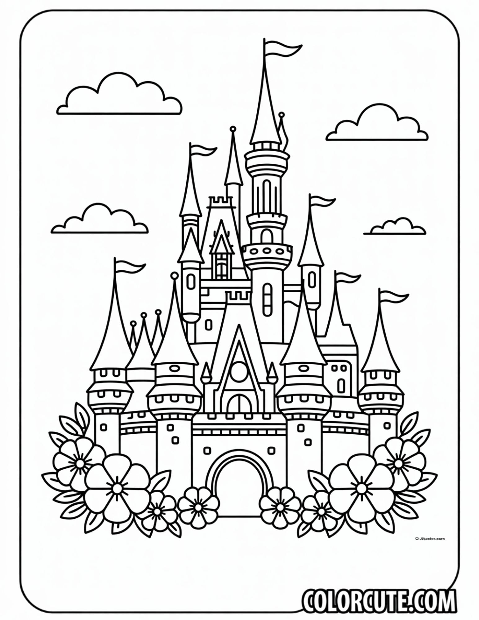 27+ Free Disney Castle Coloring Pages - Magic Kingdom PDF Printables ...