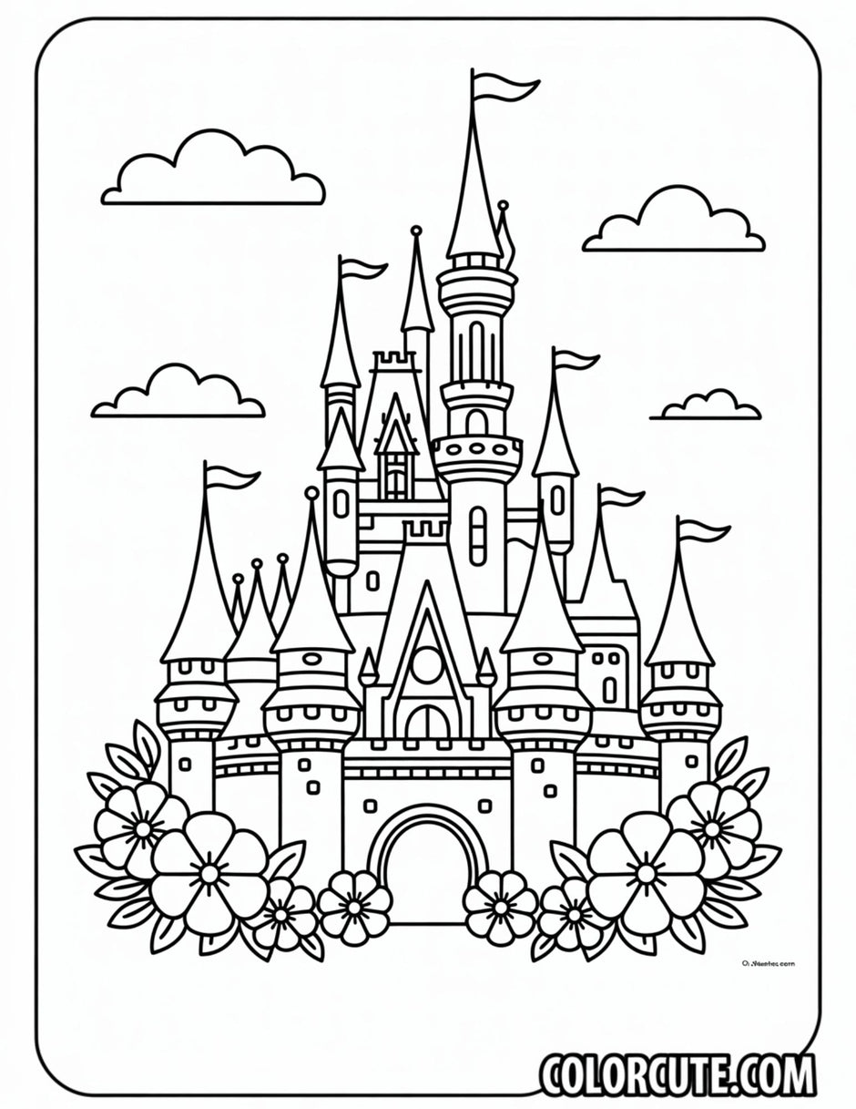 27+ Free Disney Castle Coloring Pages - Magic Kingdom PDF Printables ...