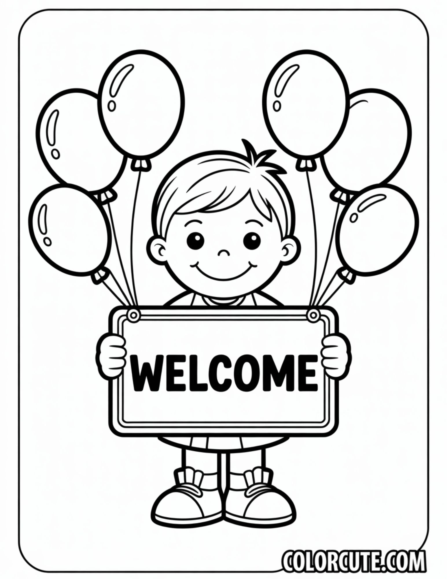 Kindergarten Welcome Back to School Coloring Pages | Free PDF Printabl ...