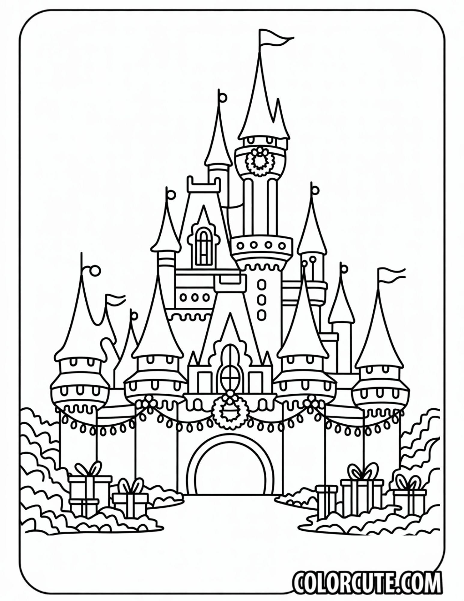 27+ Free Disney Castle Coloring Pages - Magic Kingdom PDF Printables ...