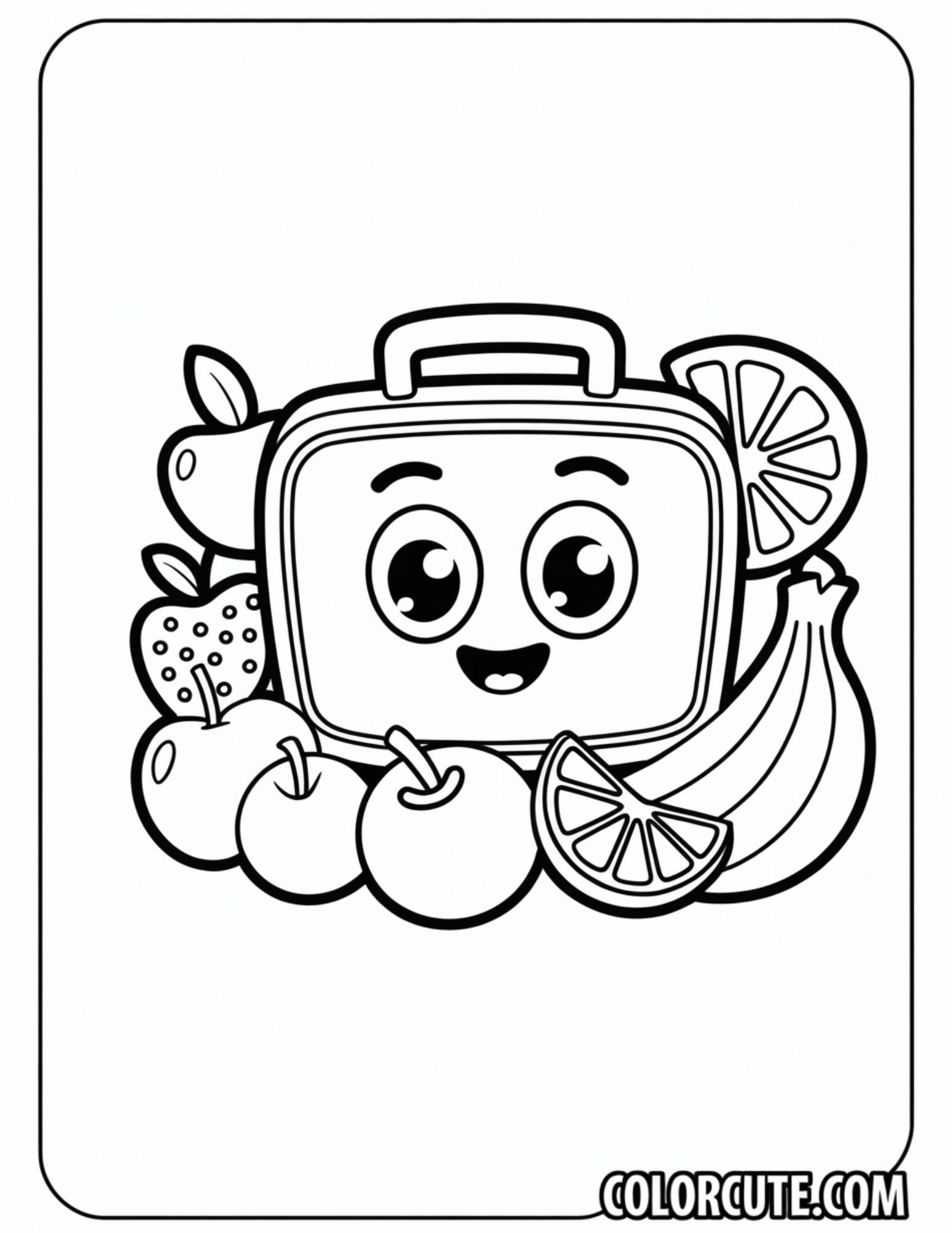Lunch Box Back to School Coloring Pages | Free PDF Printables – Color ...