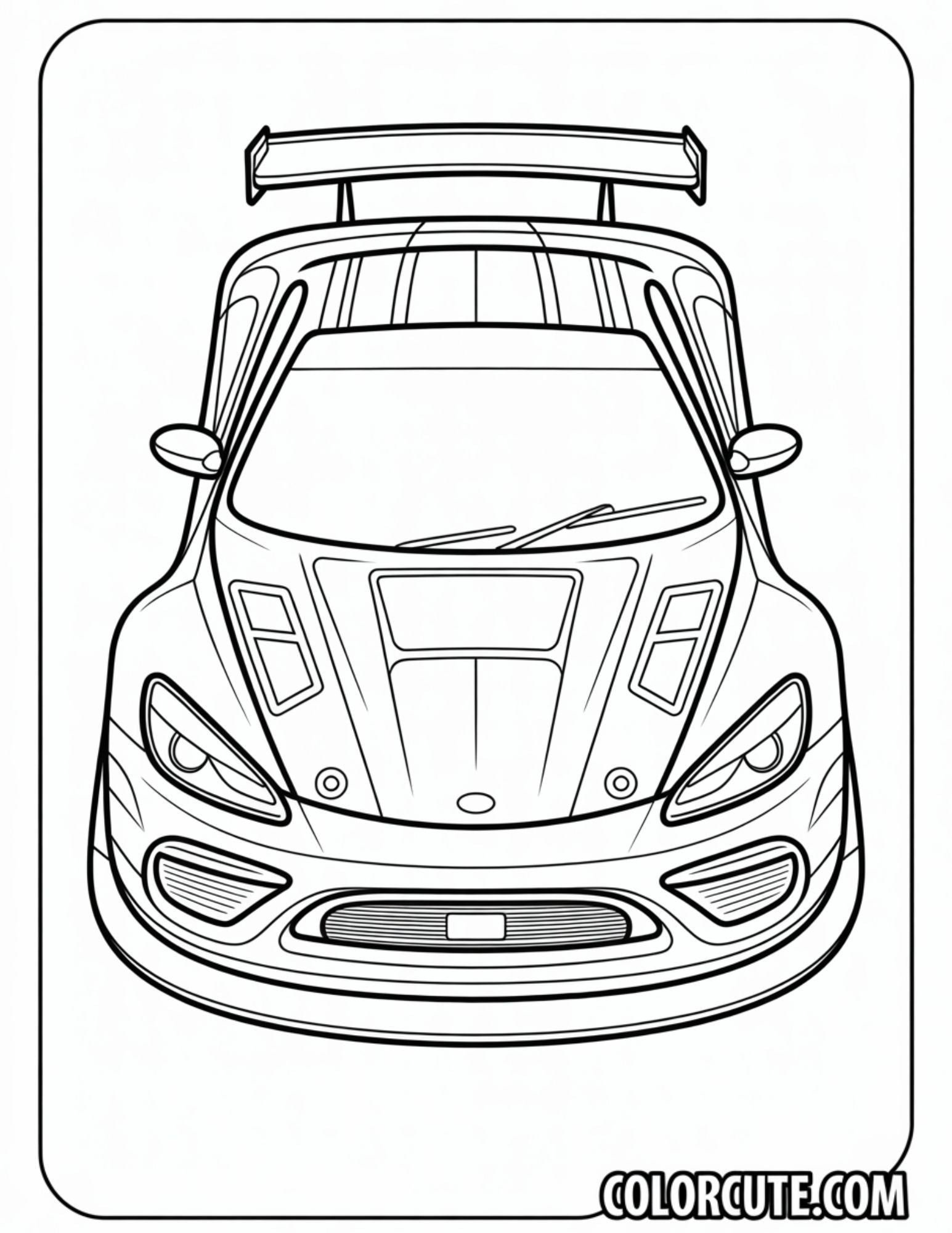 40+ Free Car Coloring Pages For Adults – Luxury, Sports & Classic PDF ...