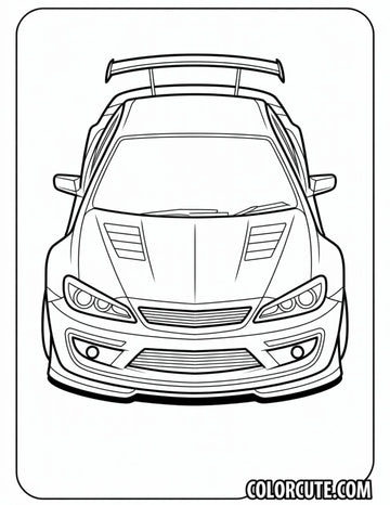 40+ Free Car Coloring Pages For Adults – Luxury, Sports & Classic PDF ...