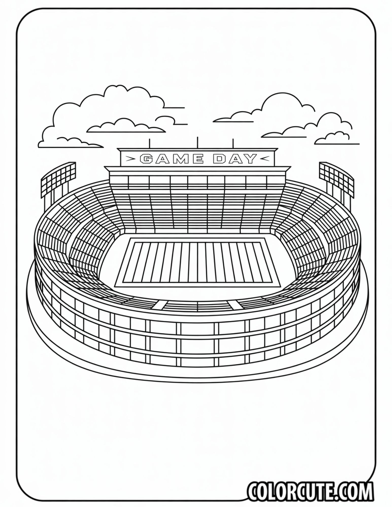 25+ Free Football Coloring Pages - NFL Sports PDF Printables – Color ...