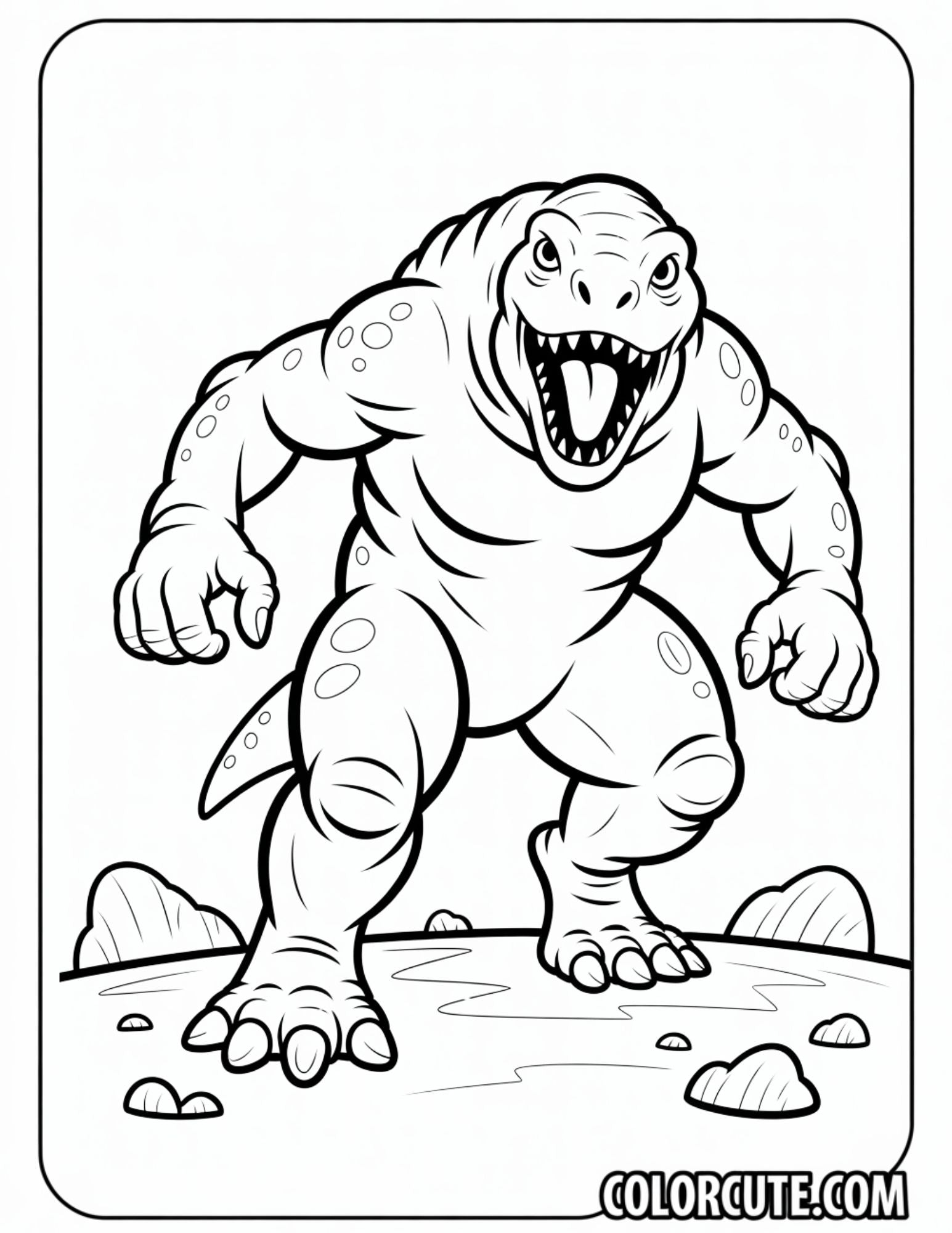 Humungousaur Alien Coloring Pages Free PDF Printables – Color Cute ...