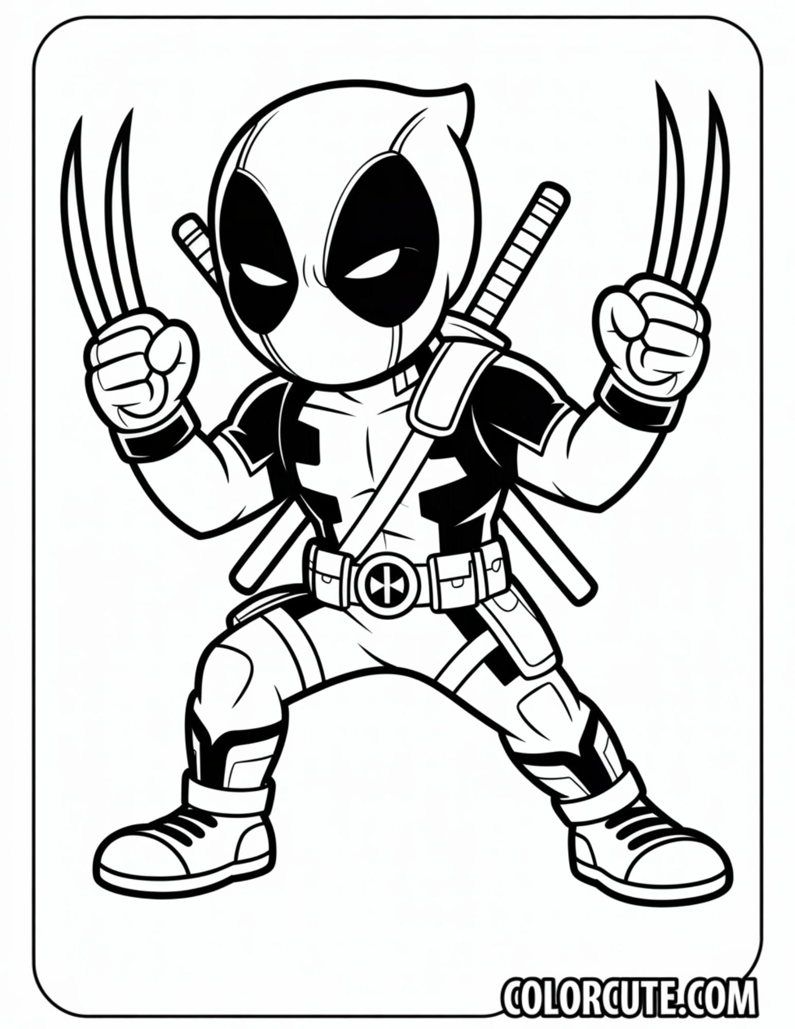25+ Free Deadpool Coloring Pages - Marvel Superhero PDF Printables ...
