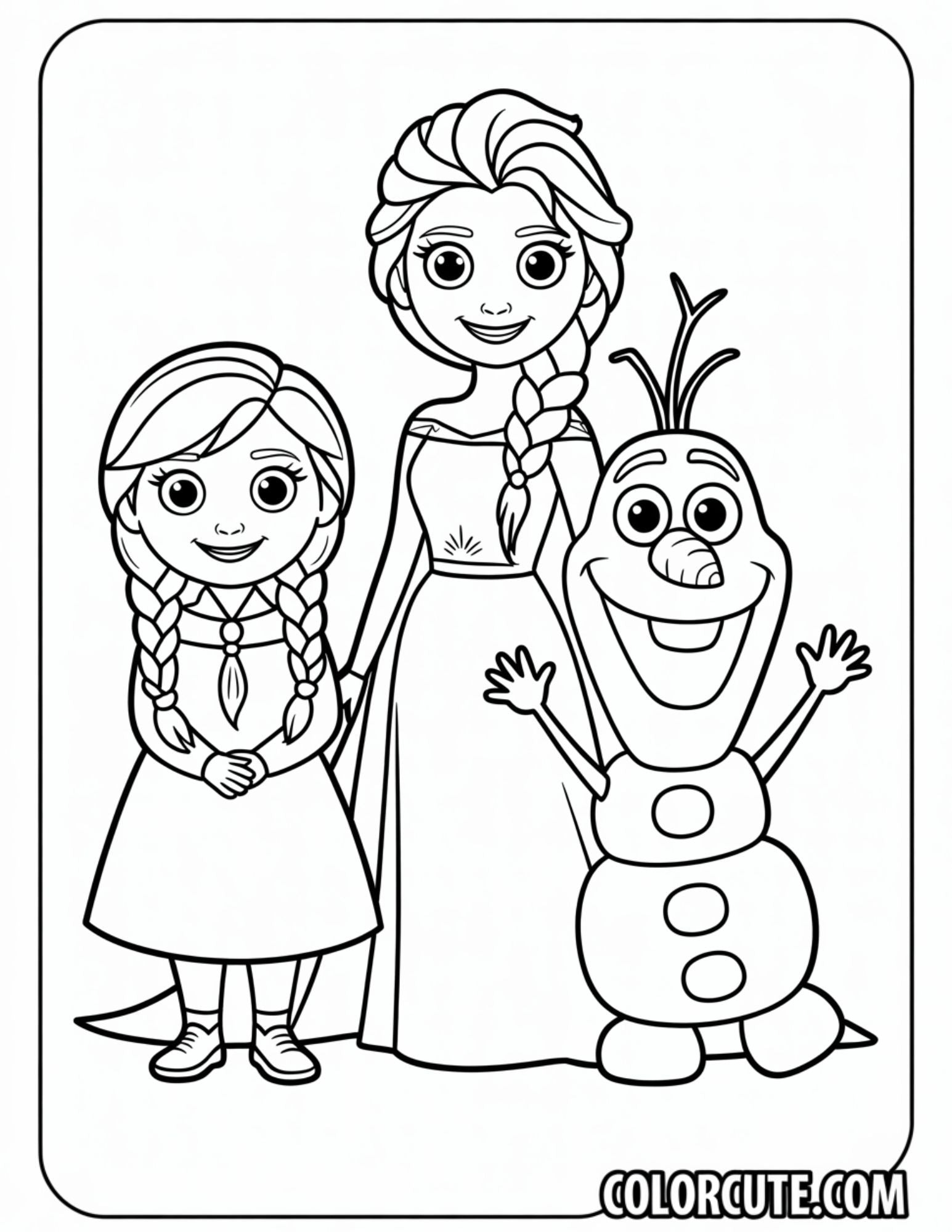 50+ Free Frozen Coloring Pages - Disney Elsa & Anna PDF Printables ...