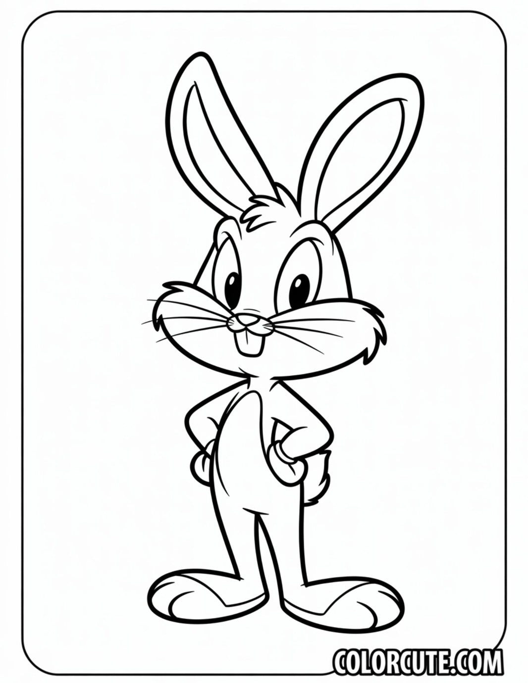 40+ Free Bunny Coloring Pages - Cute Rabbit PDF Printables – Color Cute ...