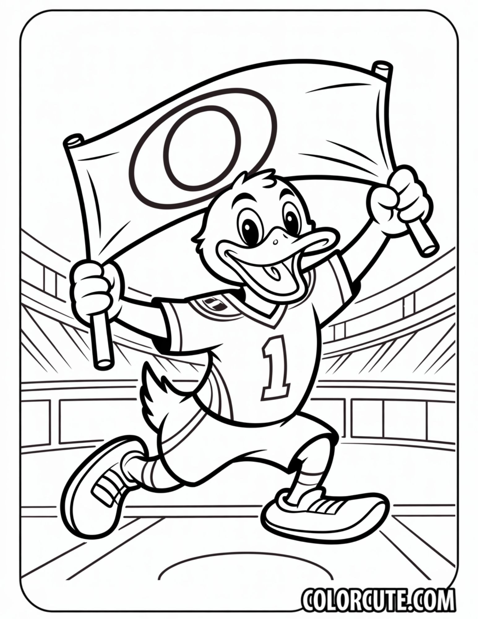 Oregon Duck Coloring Page | Free PDF Printables – Color Cute - Free ...