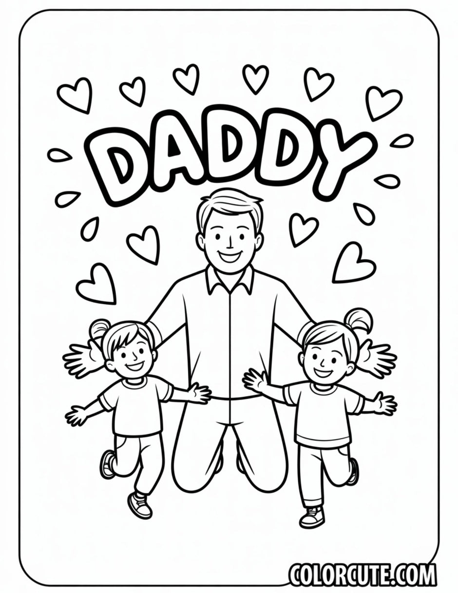 23+ Free Father's Day Coloring Pages - Dad PDF Printables For Kids ...