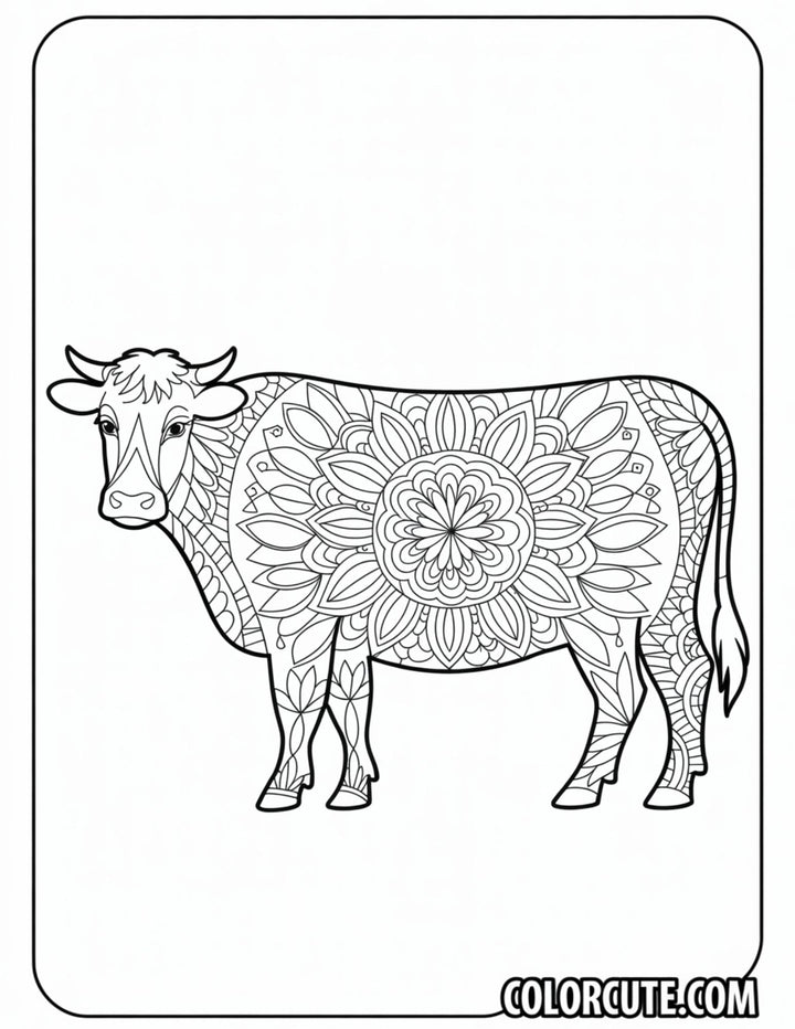 21+ Free Cow Coloring Pages - Farm Animal PDF Printables – Color Cute - Free Coloring Pages