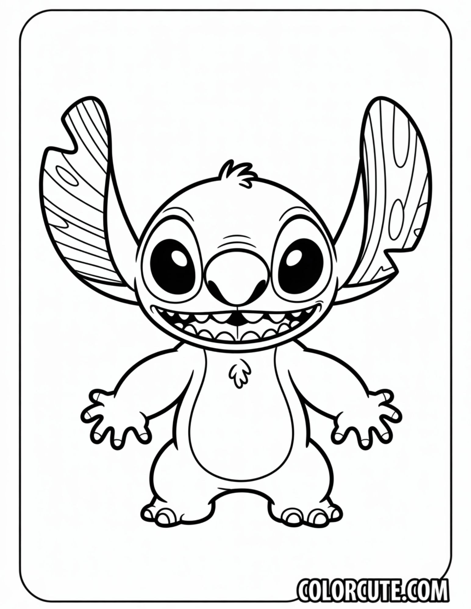 Simple Stitch Coloring Page | Free PDF Printables – Color Cute - Free ...