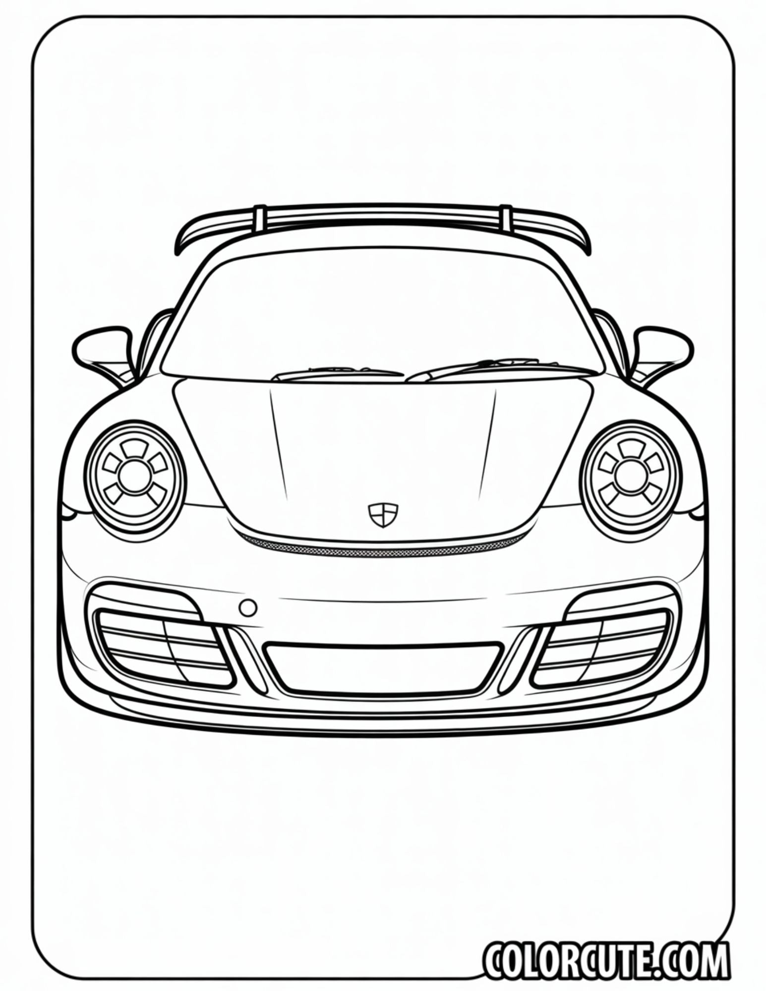 25+ Free Porsche Coloring Pages - Luxury Sports Car PDF Printables ...
