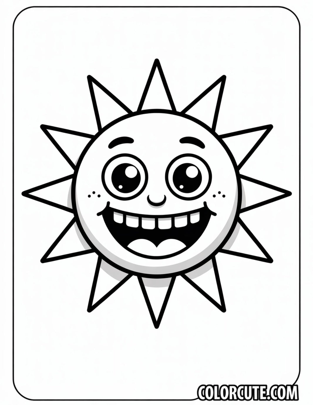 40+ Sun Coloring Pages Free - Summer PDF Downloads – Color Cute - Free ...