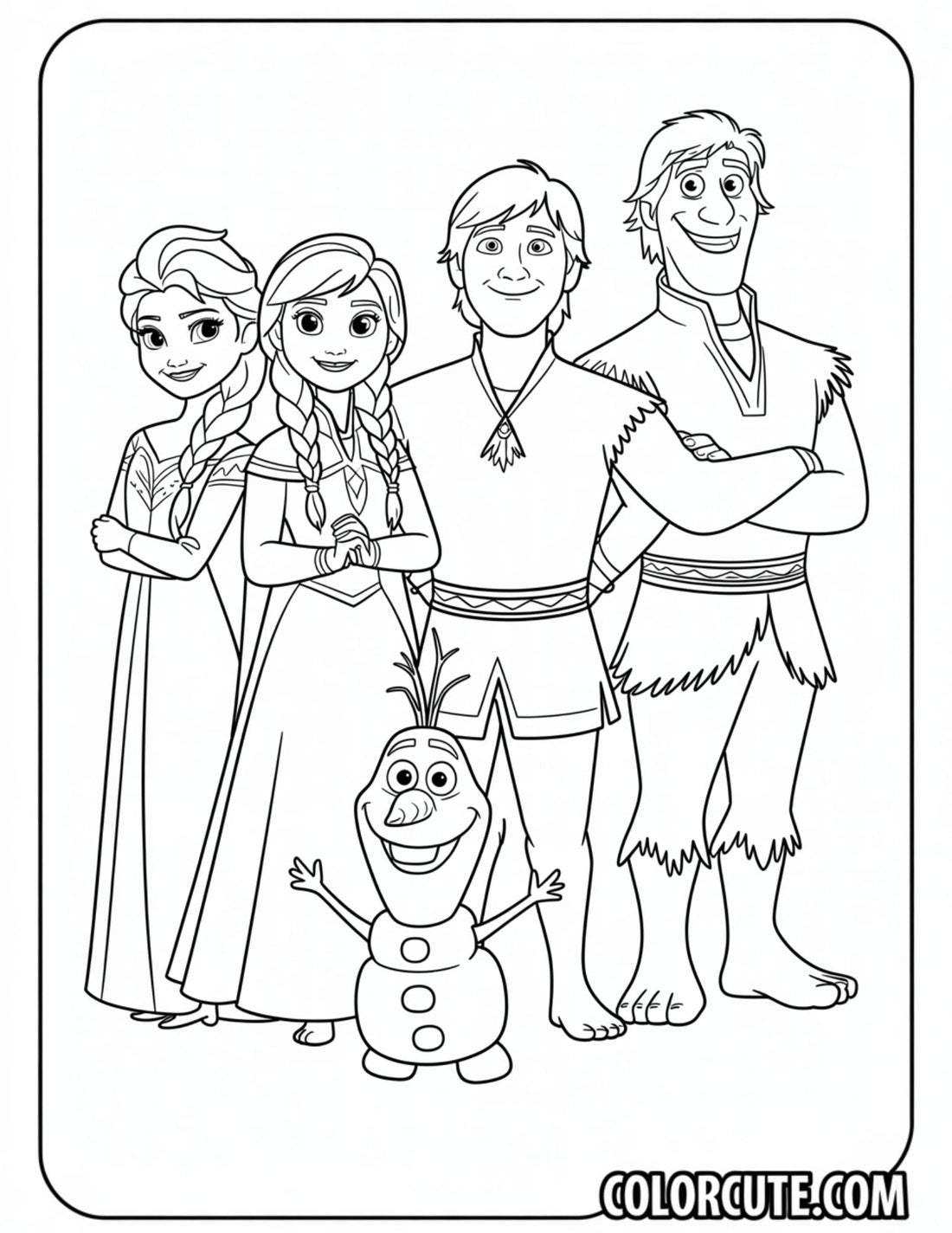 Frozen Family Coloring Pages Free PDF Printables – Color Cute - Free ...