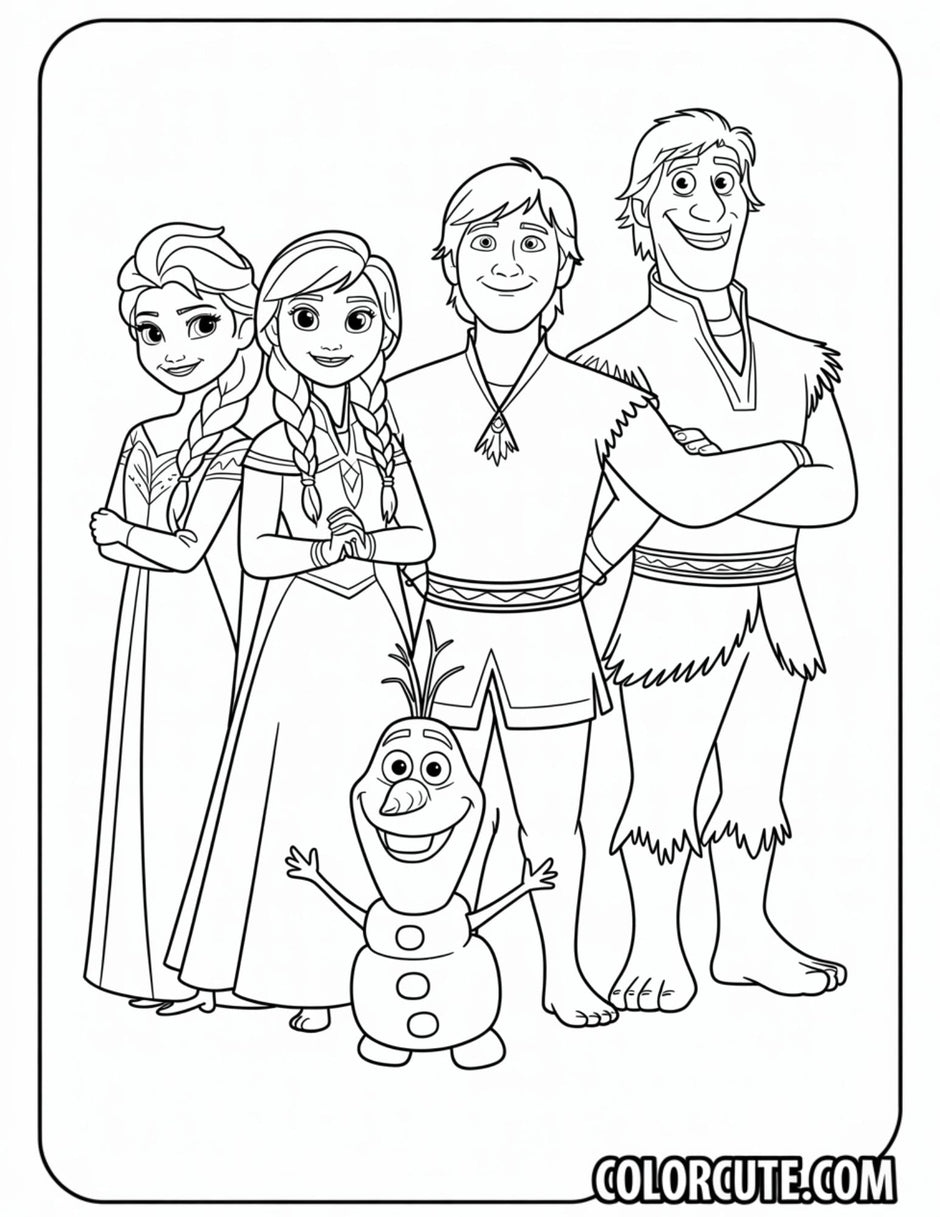 50+ Free Frozen Coloring Pages - Disney Elsa & Anna PDF Printables ...