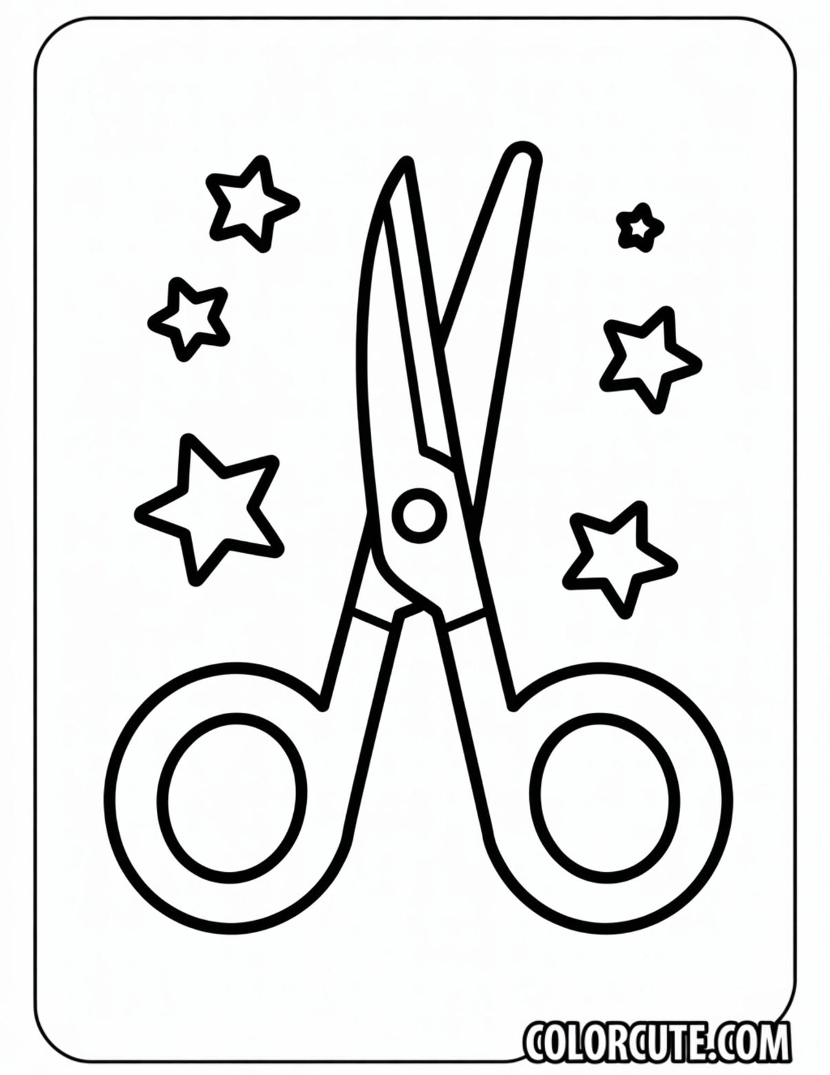 Makeup Scissors Coloring Page | Free PDF Printables – Color Cute - Free ...