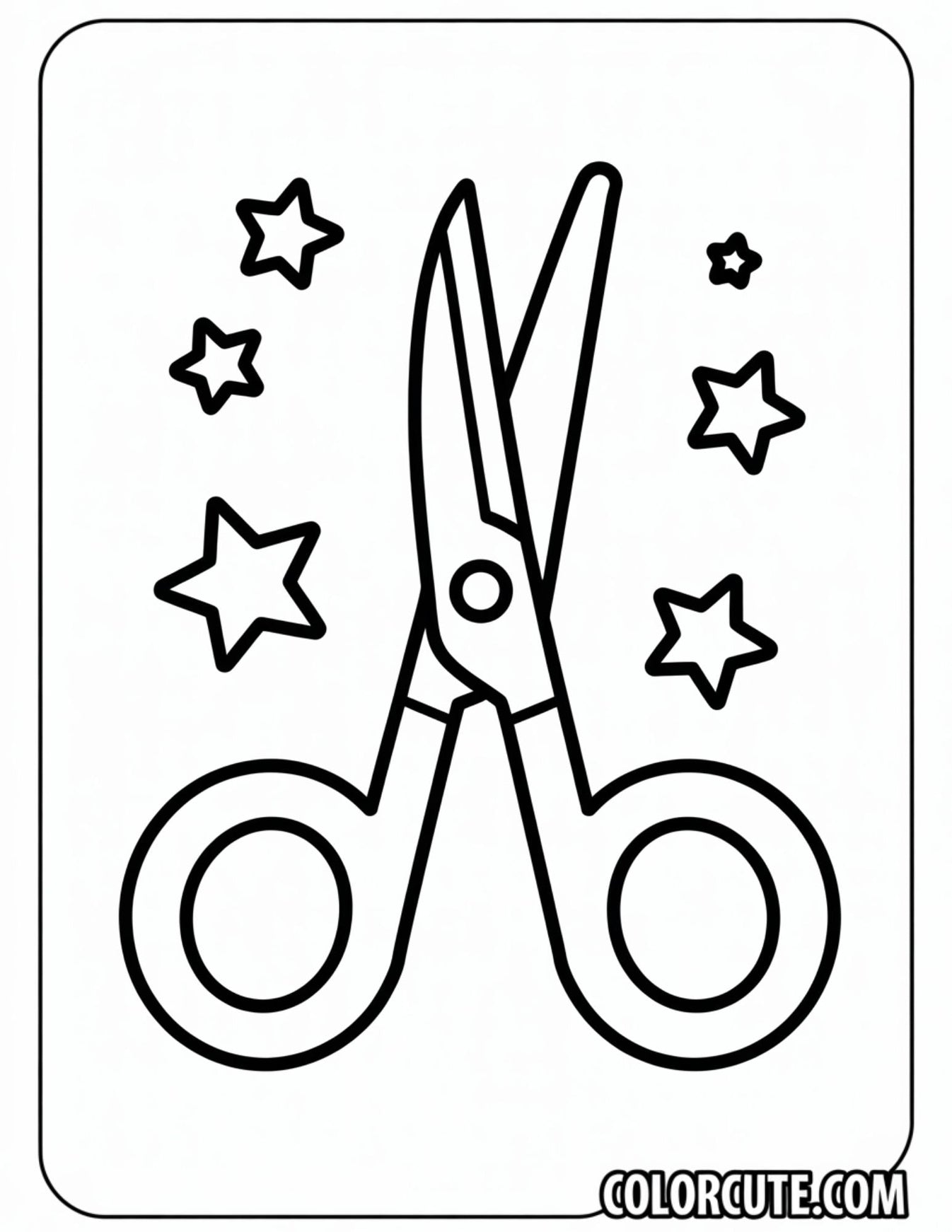 Makeup Scissors Coloring Page | Free PDF Printables – Color Cute - Free ...